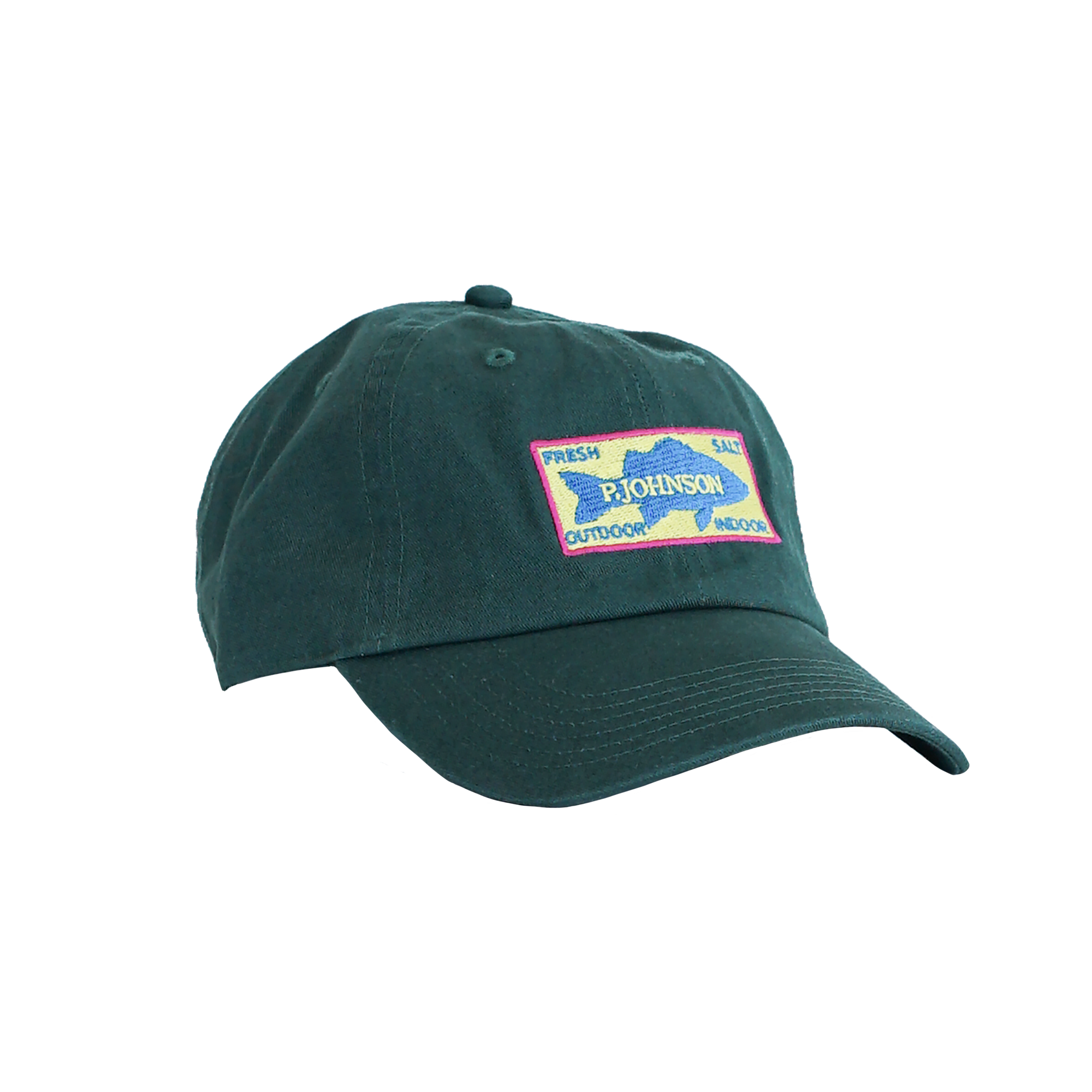 p. johnson Dartmouth Green Fish Dad Cap Flash Sales | Clothing